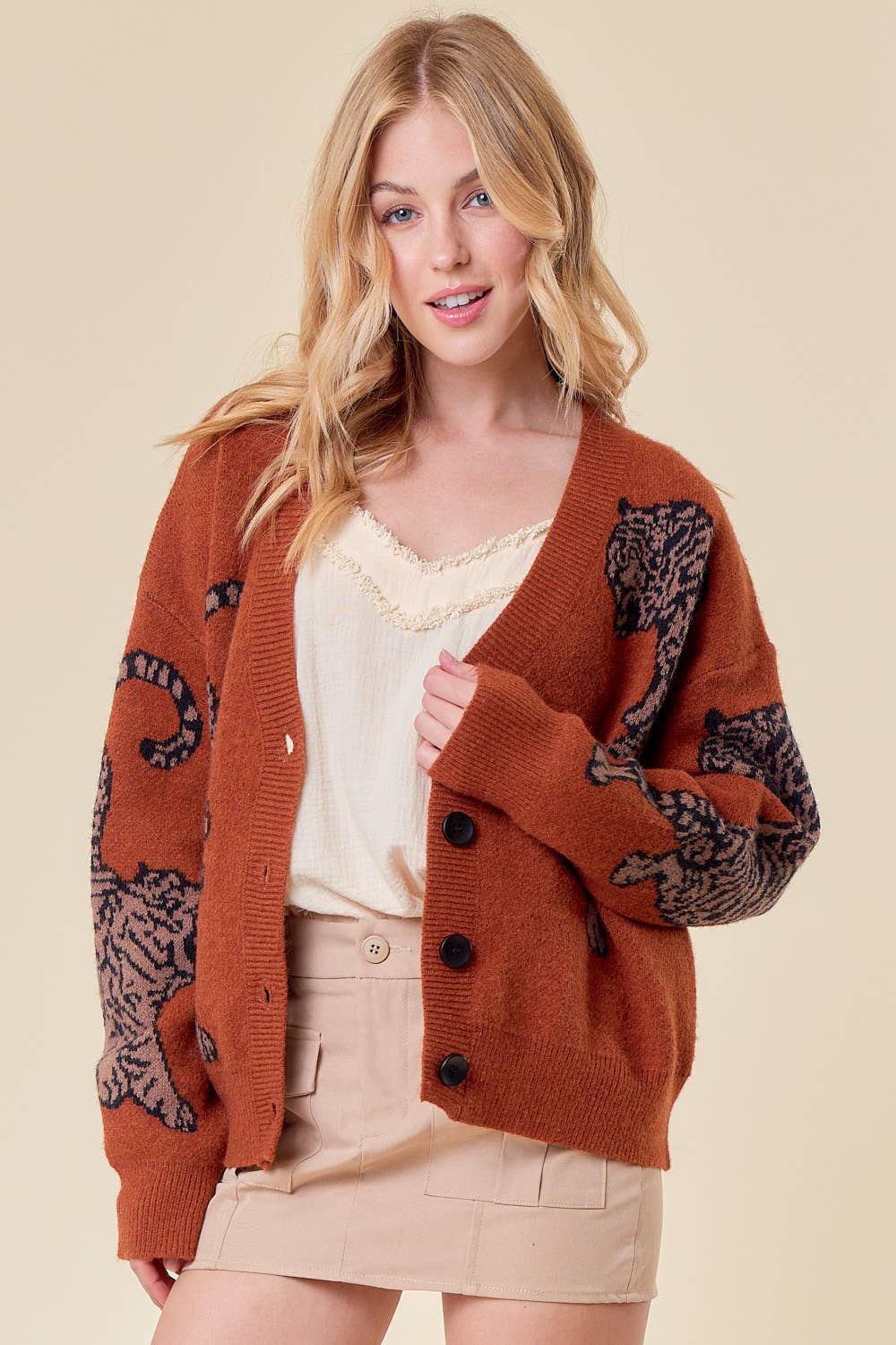 Easy Tiger Cardigan Sweater – CACTI & CAMO